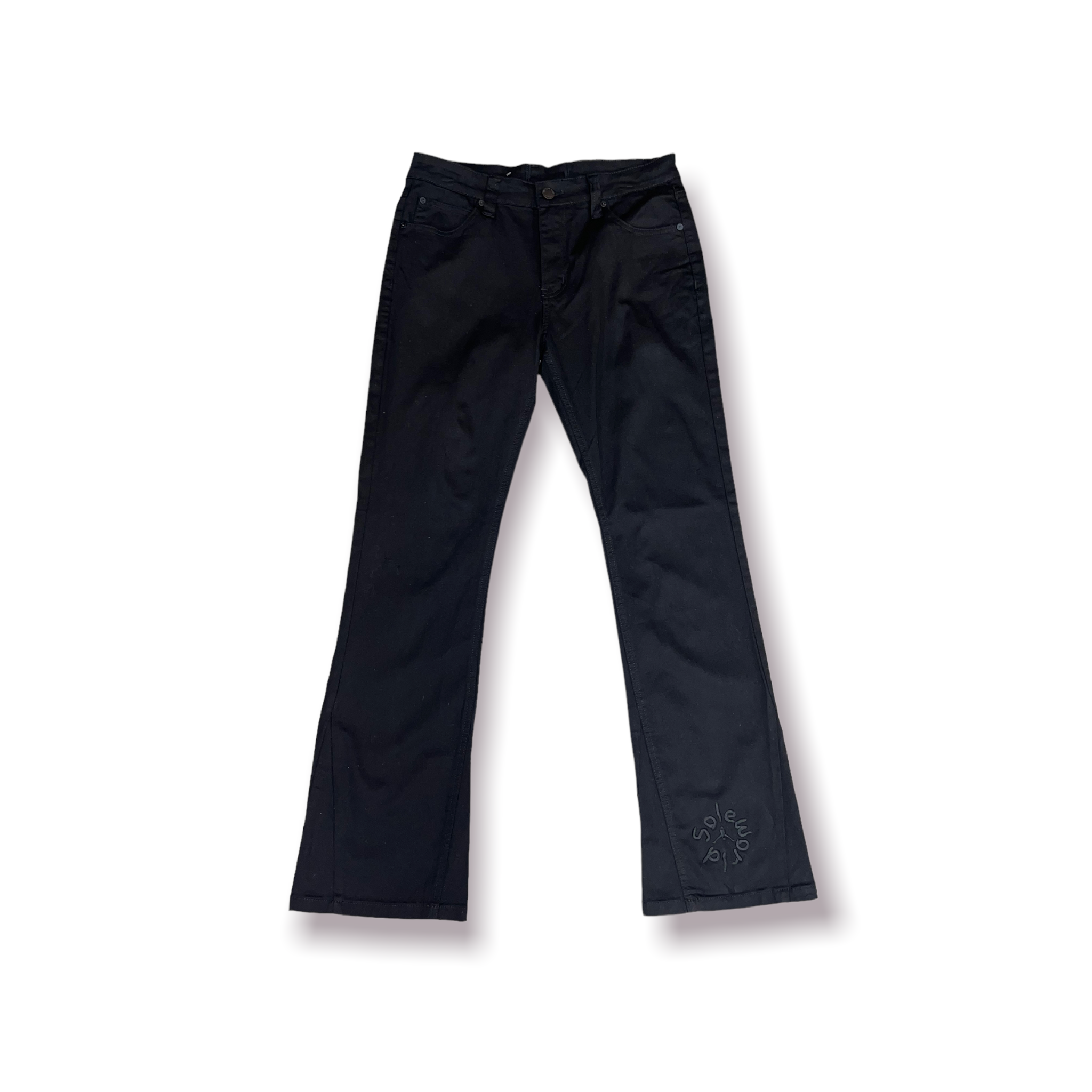SW FLARE DENIM BLACK JEANS – Sole World