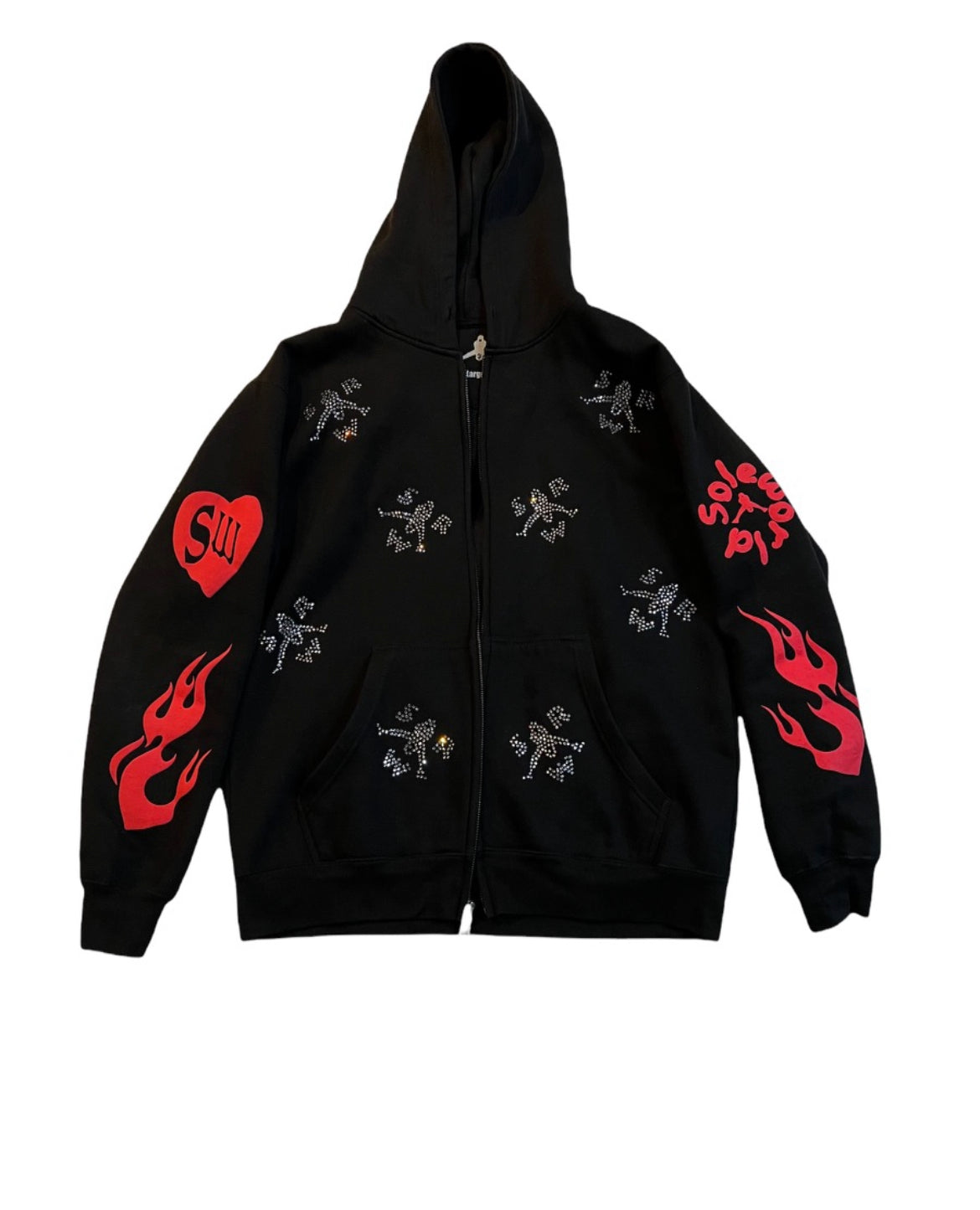 Sole World Rhinestone Red